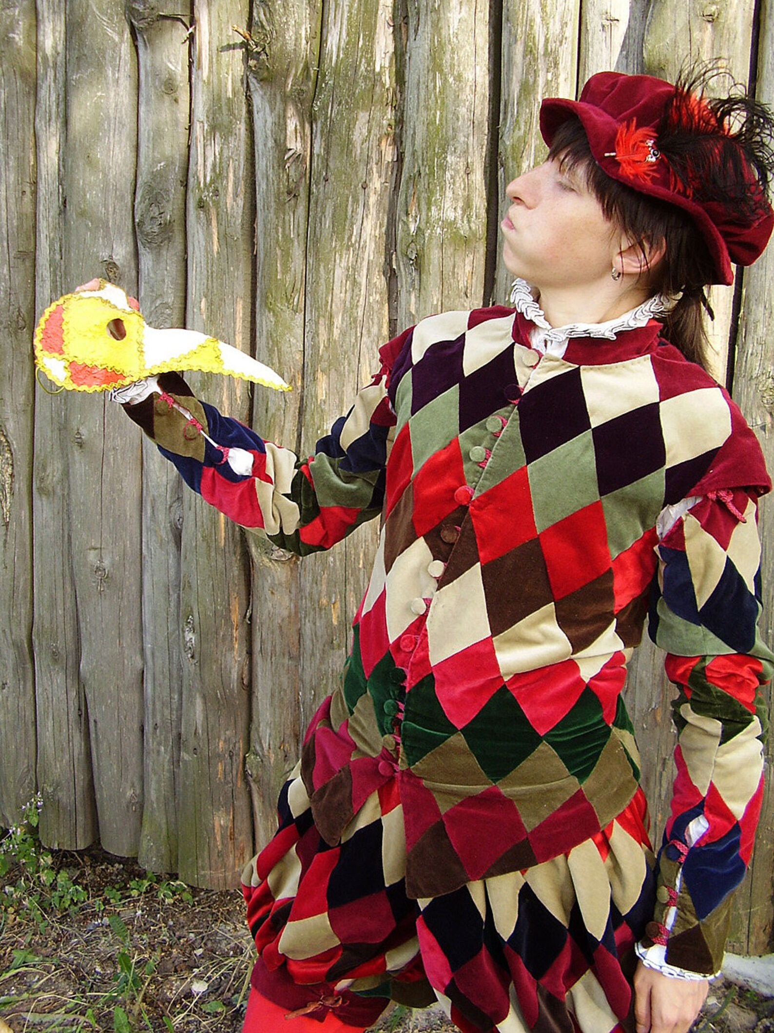 Harlequin Renaissance Costume for 16th Century Carnival and | Etsy