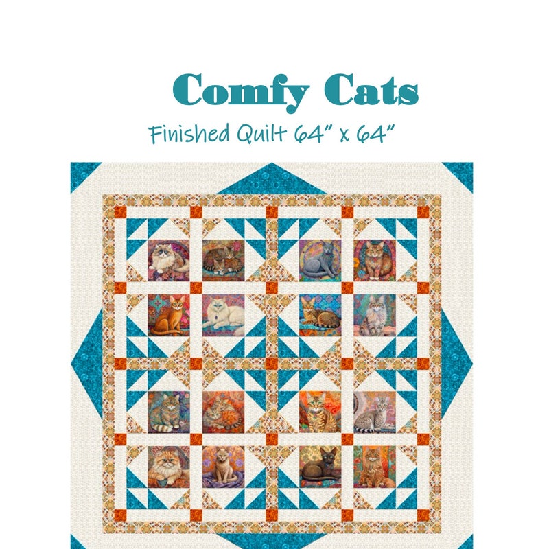 Cat Quilt Pattern - Etsy