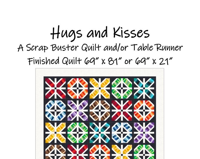 String Pieced Scrap Buster Quilt PATTERN - Etsy Canada