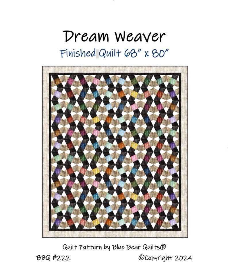Dream Weaver Quilt Pattern- Digital Download - Etsy