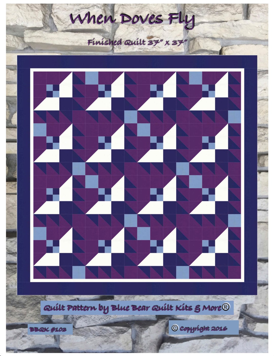 When Doves Fly Quilt Pattern- Easy for Beginners- Wall Quilt- Digital ...