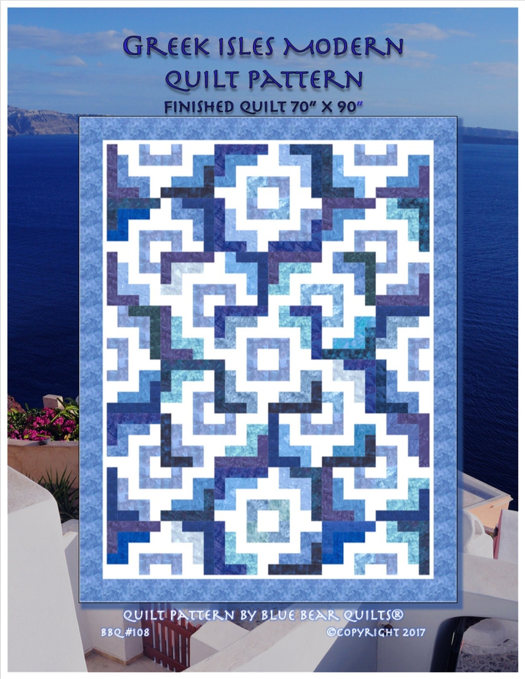 Greek Isles Modern Quilt Pattern - Digital Download - Etsy