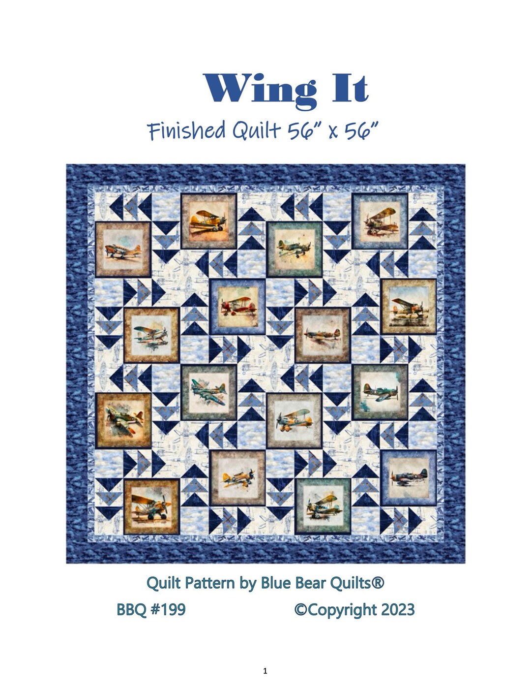 Wing It Quilt Pattern- Digital Download - Etsy