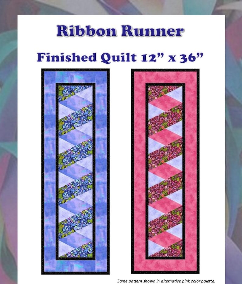 Ribon Runner Quilt Pattern - Etsy
