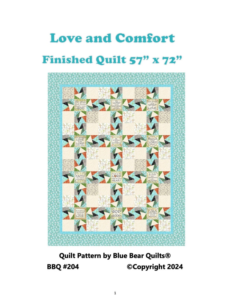 Love and Comfort Quilt Pattern- Digital Download - Etsy
