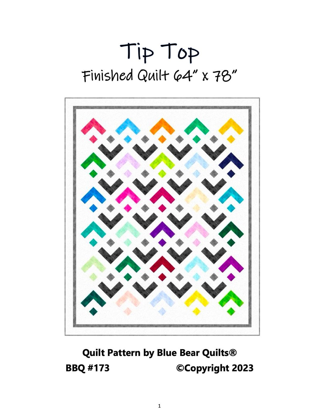 Tip Top Quilt Pattern- Digital Download - Etsy