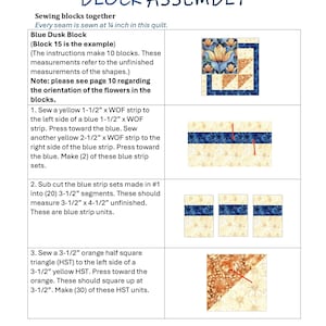 Dandelions at Dusk Quilt Pattern- Digital Download - Etsy