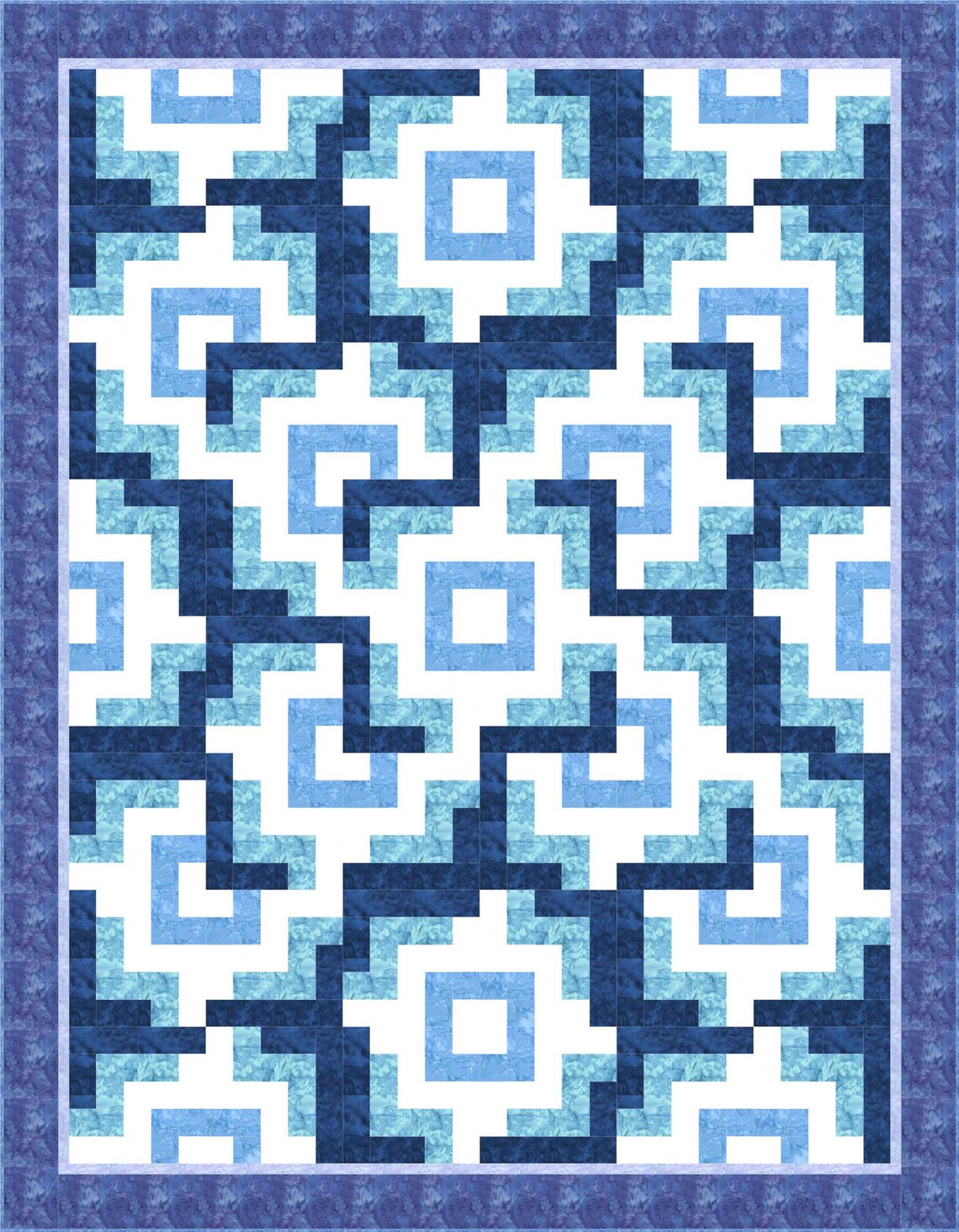 Greek Isles Modern Quilt Pattern - Digital Download - Etsy