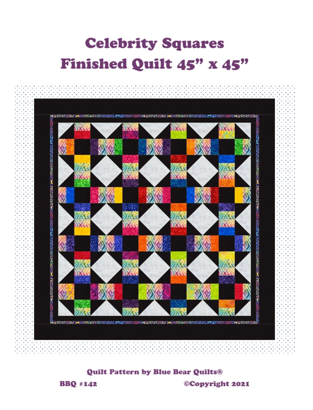 Celebrity Squares Quilt Pattern- Digital Download - Etsy