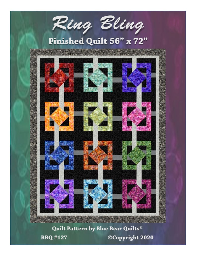 Ring Bling Quilt Pattern- Digital Download - Etsy