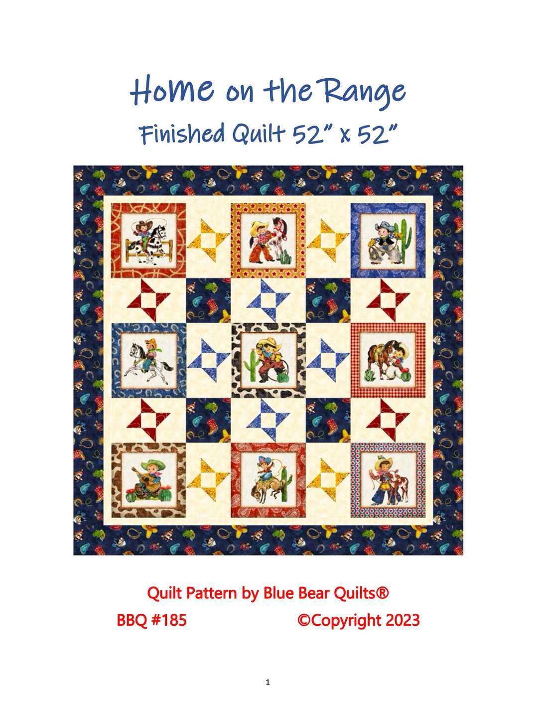 Home on the Range Quilt Pattern- Digital Download - Etsy