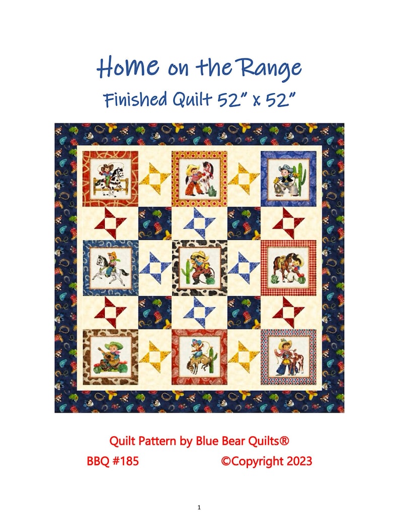Home on the Range Quilt Pattern- Digital Download - Etsy