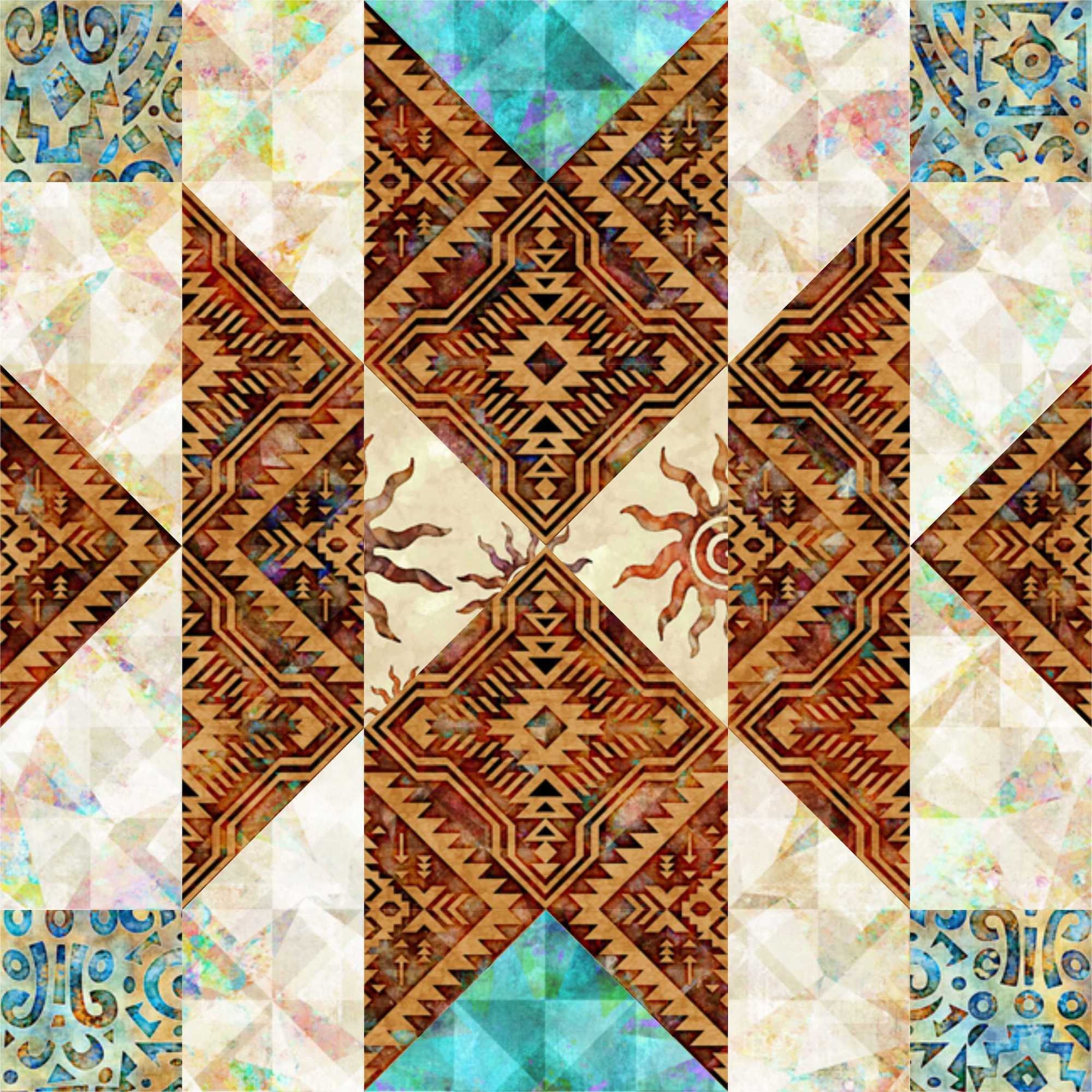 Southwest Flair Quilt Pattern- Digital Download - Etsy