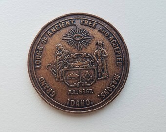 Masonic coin | Etsy