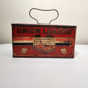 Union Leader Tobacco Tin - Etsy