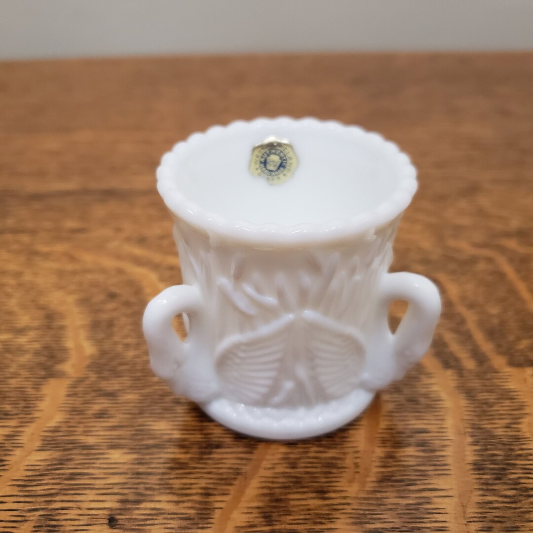 Westmoreland Milk Glass Swan Toothpick - Etsy