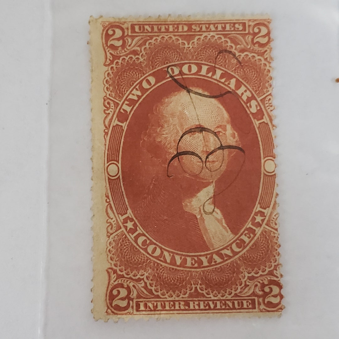 Scott Stamp # R81 R8 2 Dollar Conveyance - Etsy