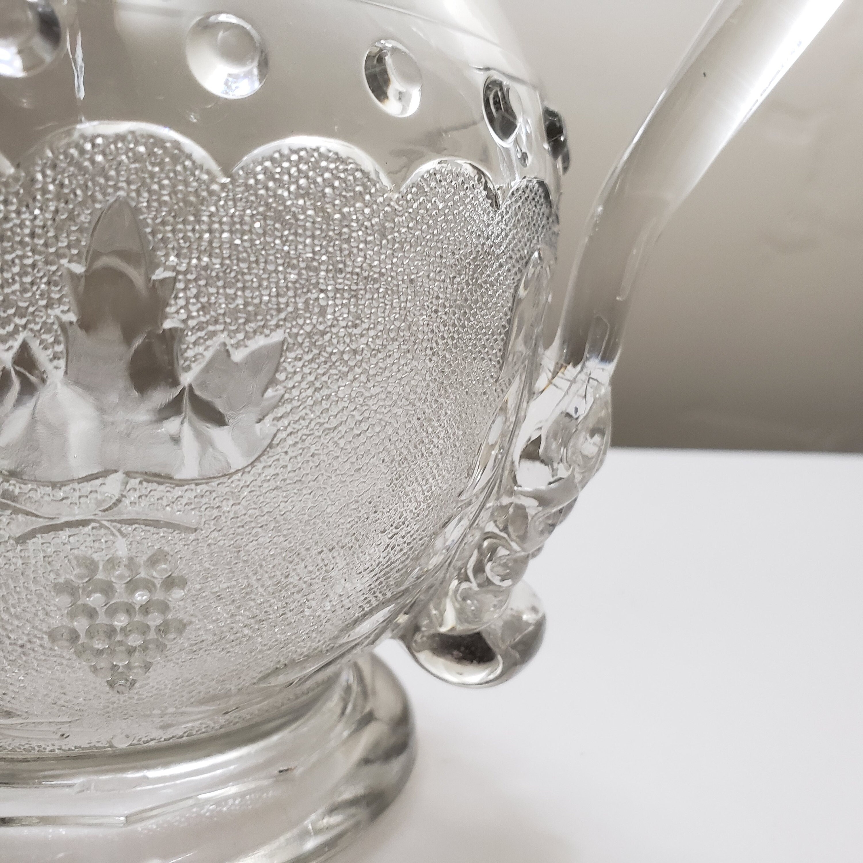 EAPG Stippled Grape Festoon Water Pitcher - Etsy