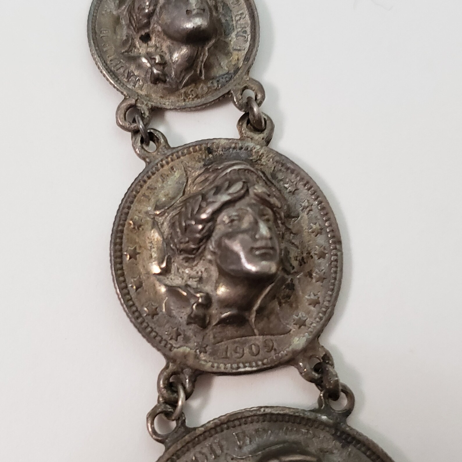 Antique 1909 Barber Coin Pop Out Fob - Etsy