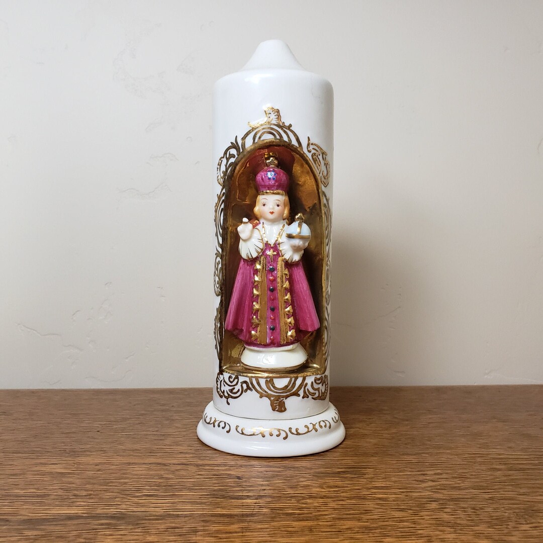 Porcelain Religious Icon Candle Holder - by Ardalt Made in Japan - Etsy