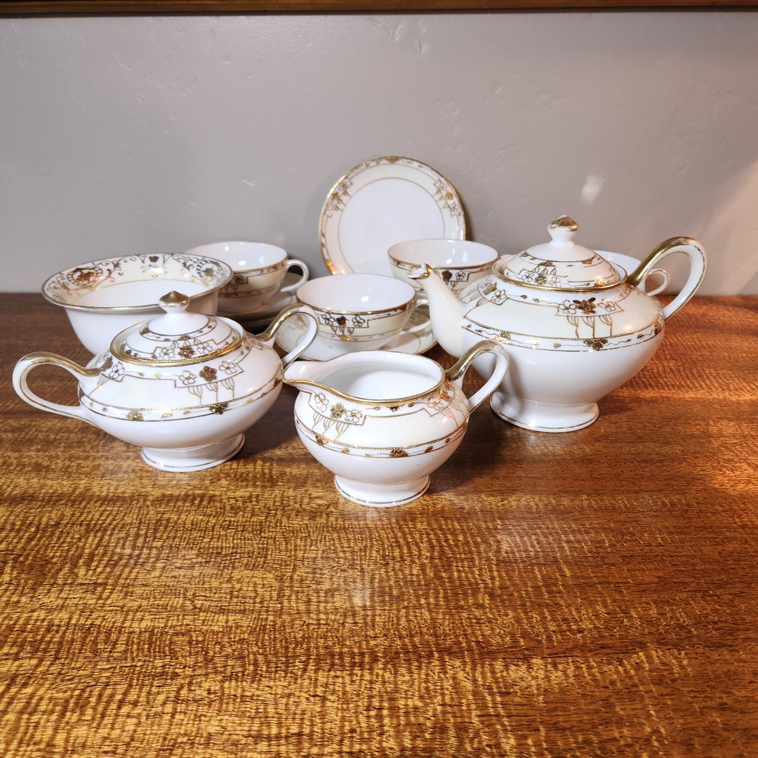 Beautiful Hand Painted Nippon Tea Set - Etsy