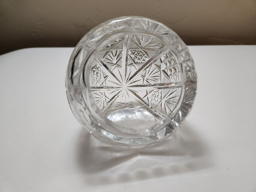 Heavy Cut Crystal Cigar Holder / Ashtray - Etsy