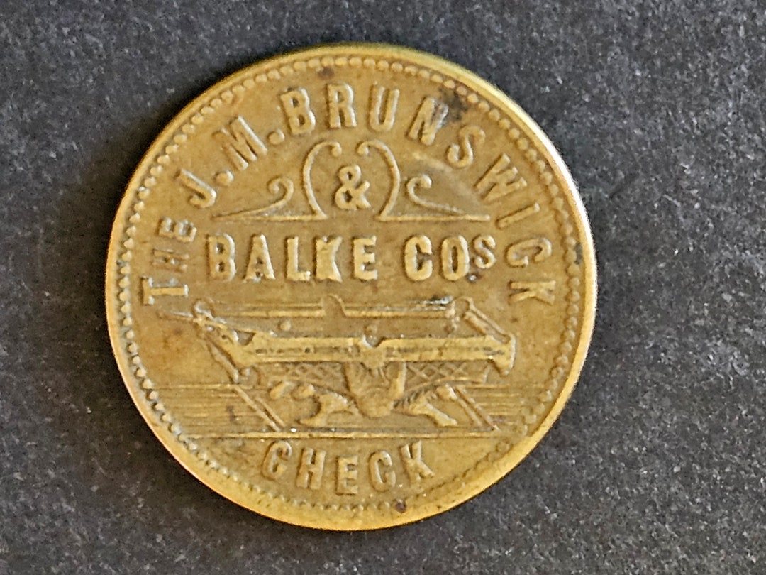 JM Brunswick and Balke Cos 5 Cent Trade Token - Etsy