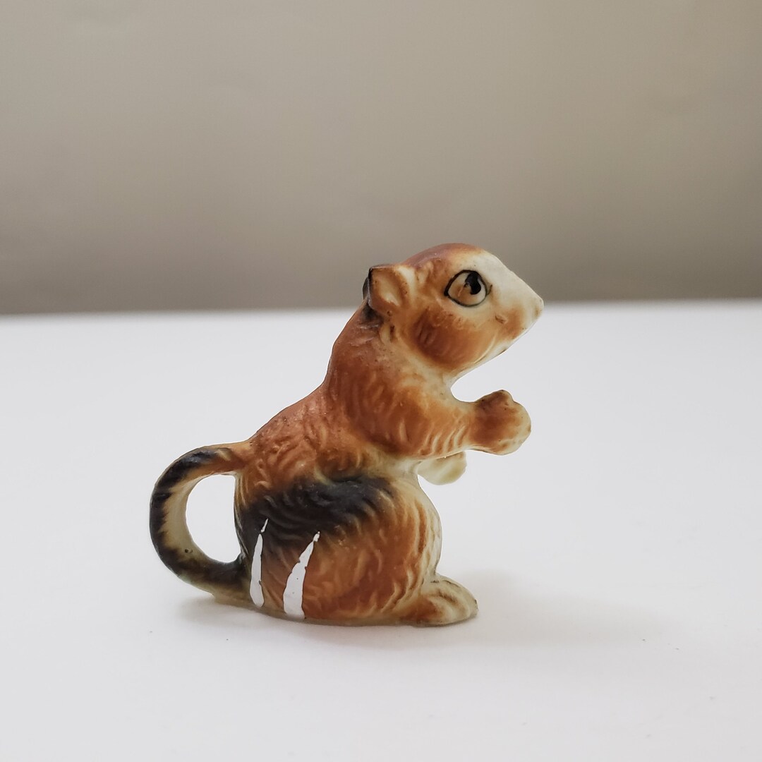 Miniature Chipmunk Figure - Etsy