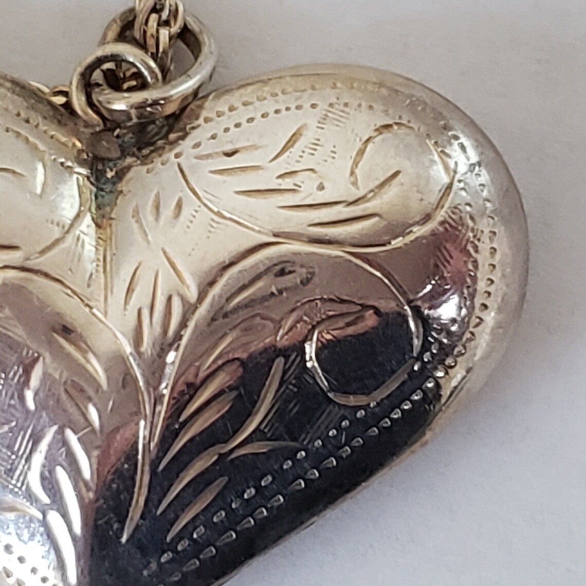 925 Silver Heart Pendant With Sterling Rope Chain - Etsy