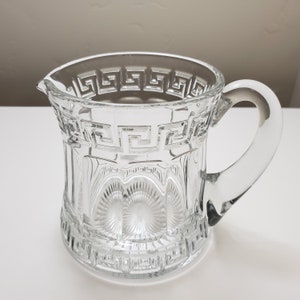 Heisey Glass Greek Key 48 Ounce Pitcher - Etsy