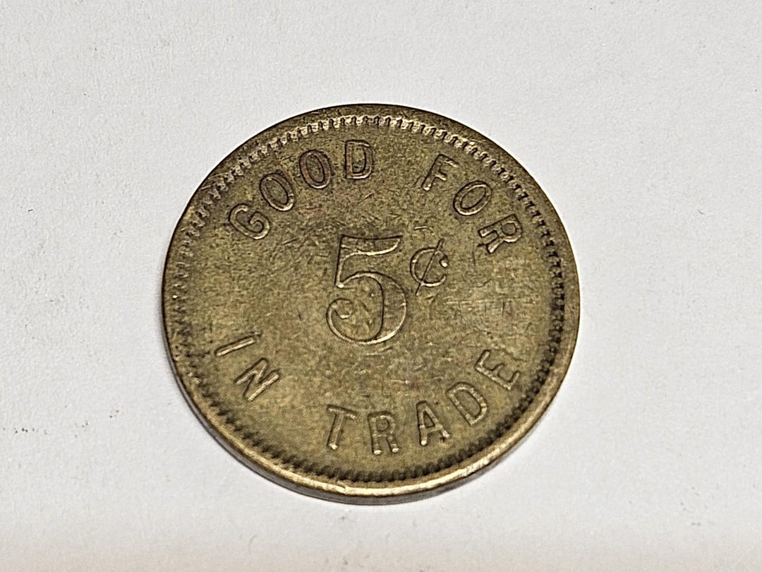 Early Good for 5 Cents Trade Token - Etsy