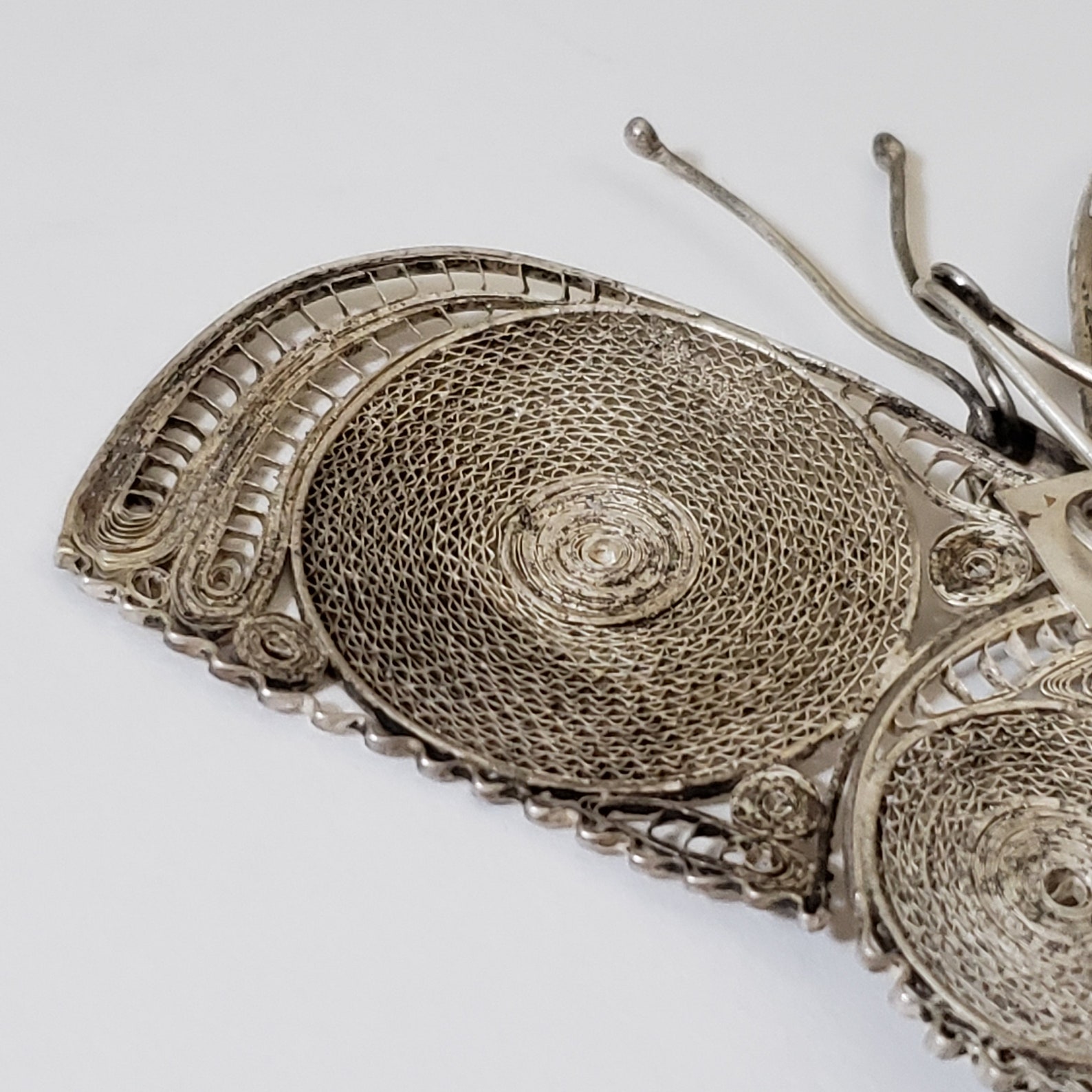 Antique Victorian Silver Filigree Wire Work Moth Brooch - Etsy