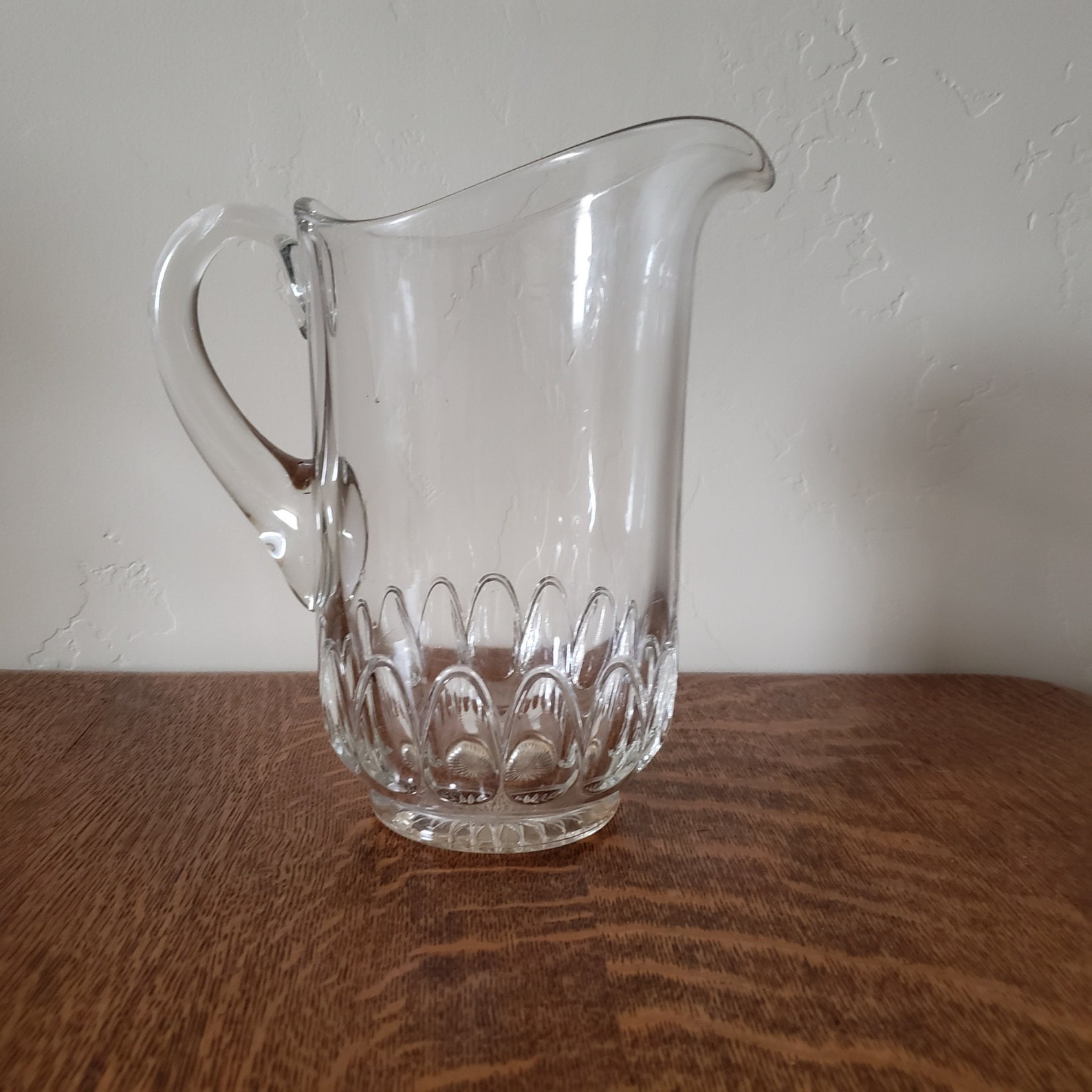 EAPG Pressed Glass Pitcher - 39 Oz. - Etsy