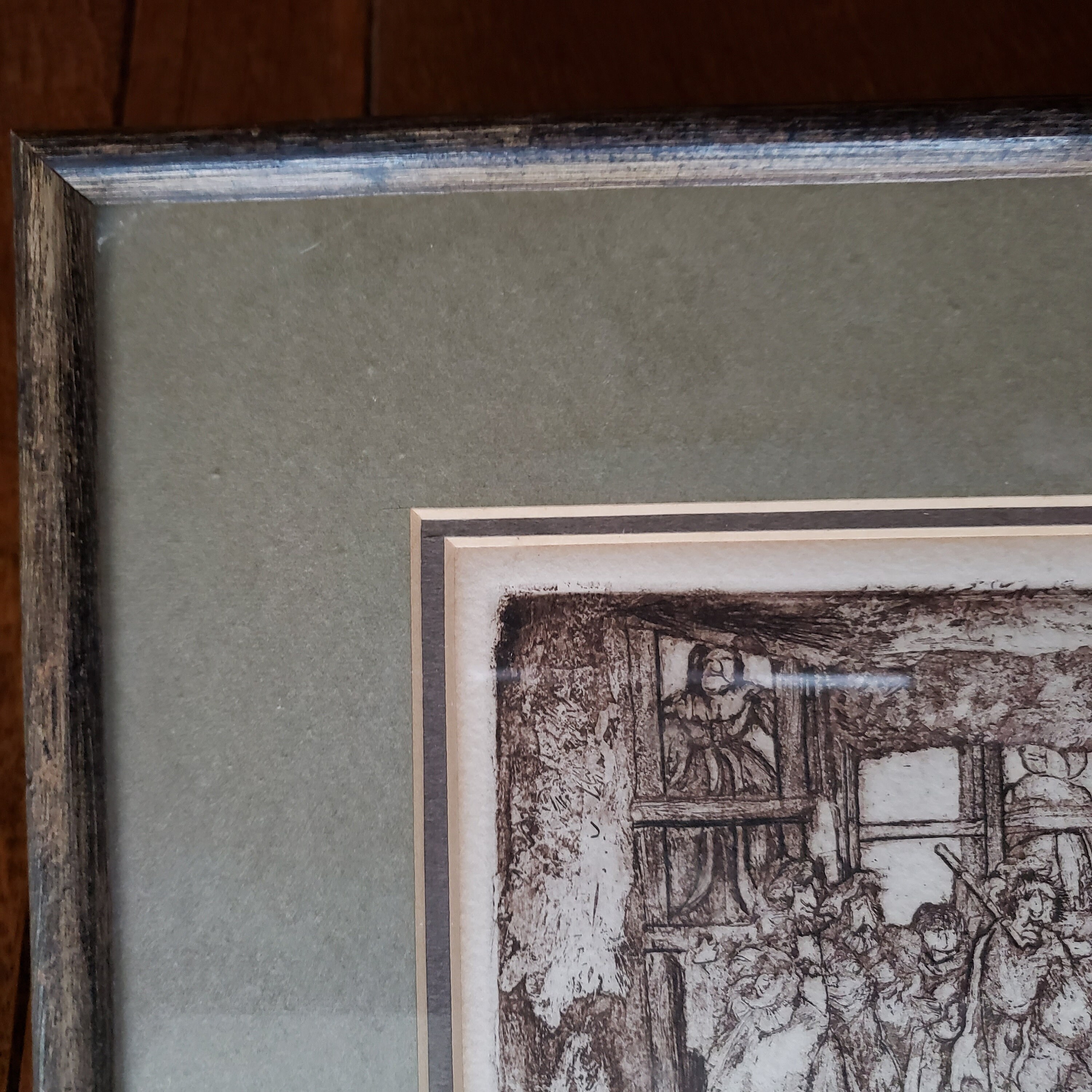 Signed Etching of Street Musicians in a Village - Etsy