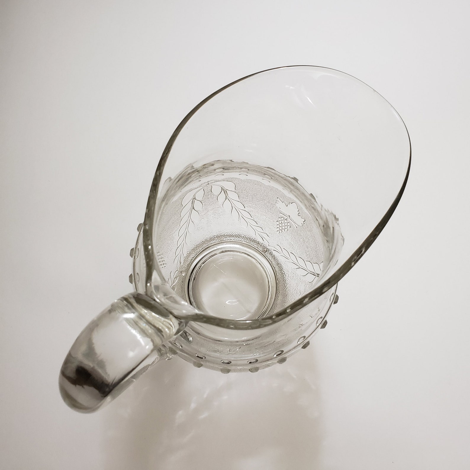 EAPG Stippled Grape Festoon Water Pitcher - Etsy