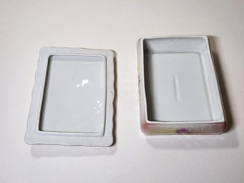 Schumann Sunset Rose Cigarette Box With Lid or Covered Trinket Dish - Etsy