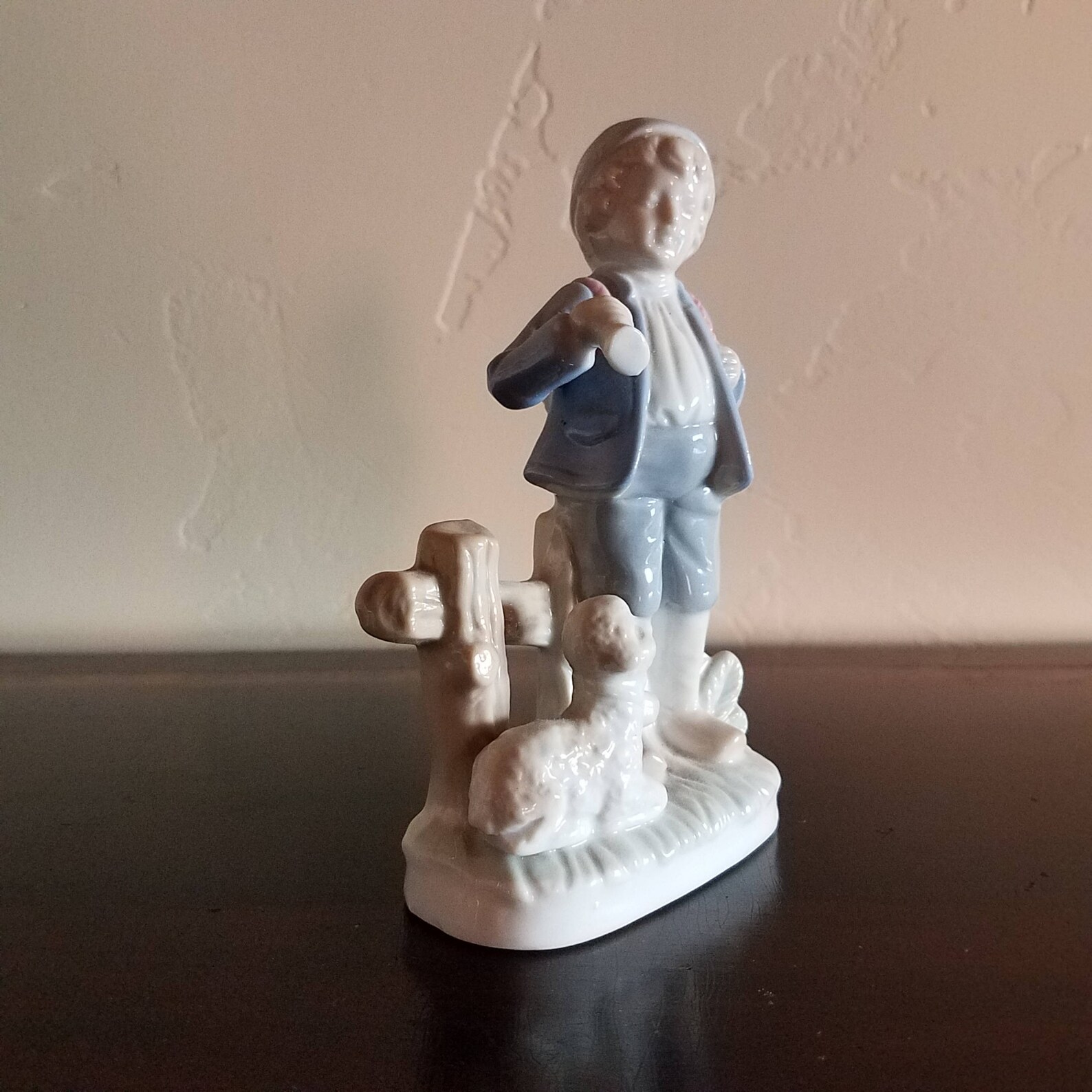 Little Shepard Boy With Lamb Porcelain Figurine - Etsy