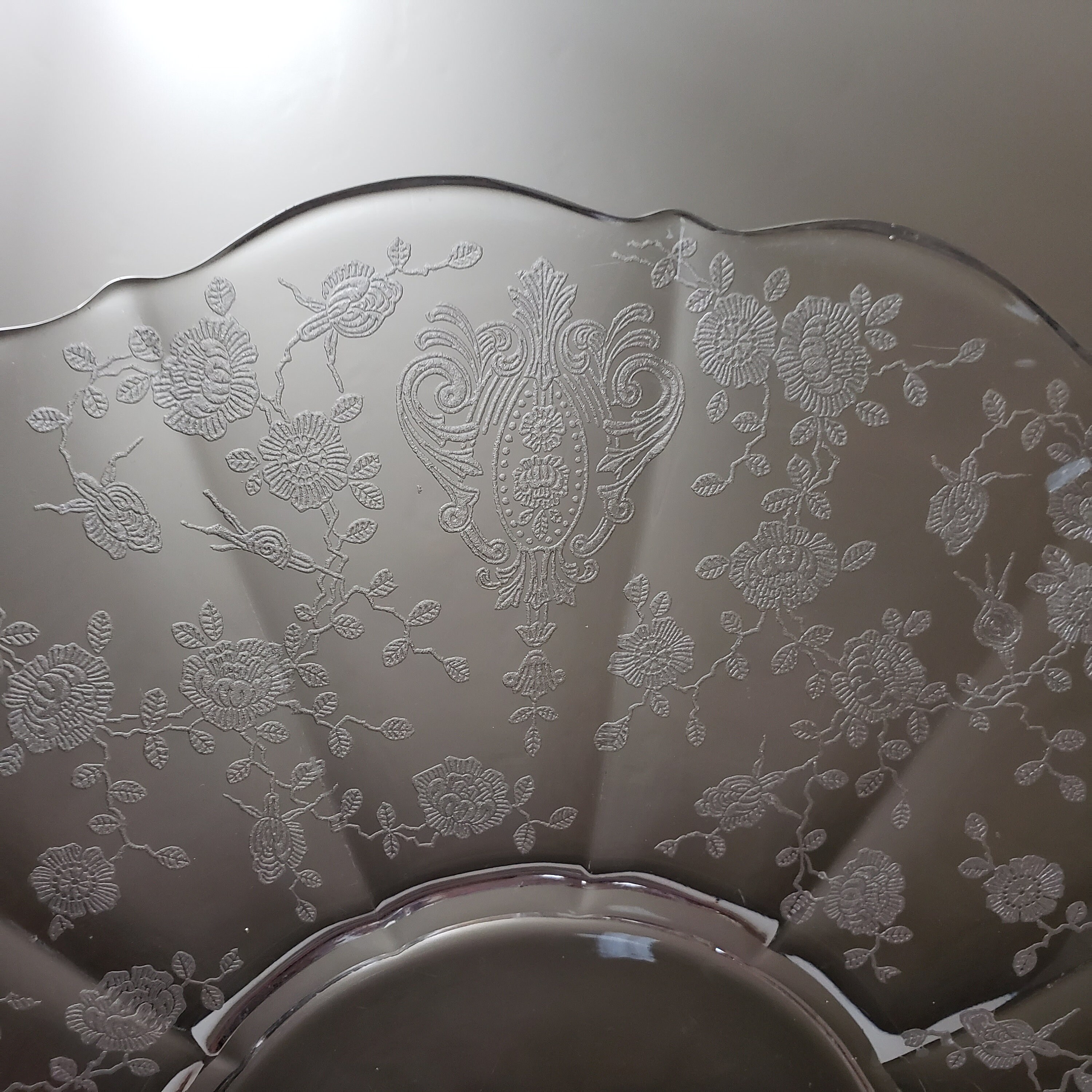 Kitchen & Dining Cambridge Rose Point Torte Plate 14 3900/166 Platter ...