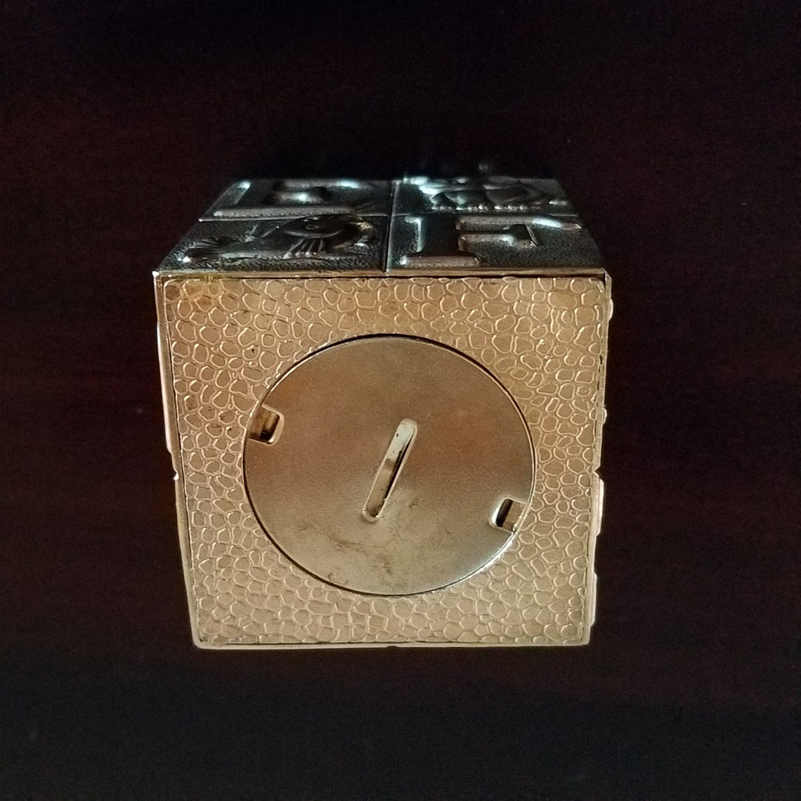 Silver Baby Building Block Bank | Etsy