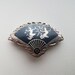 Sterling Silver Siam Fan Brooch - Etsy