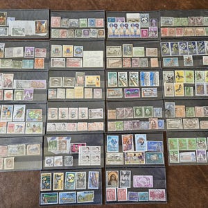 Nice Estate Found Group of Foreign Stamps - Etsy