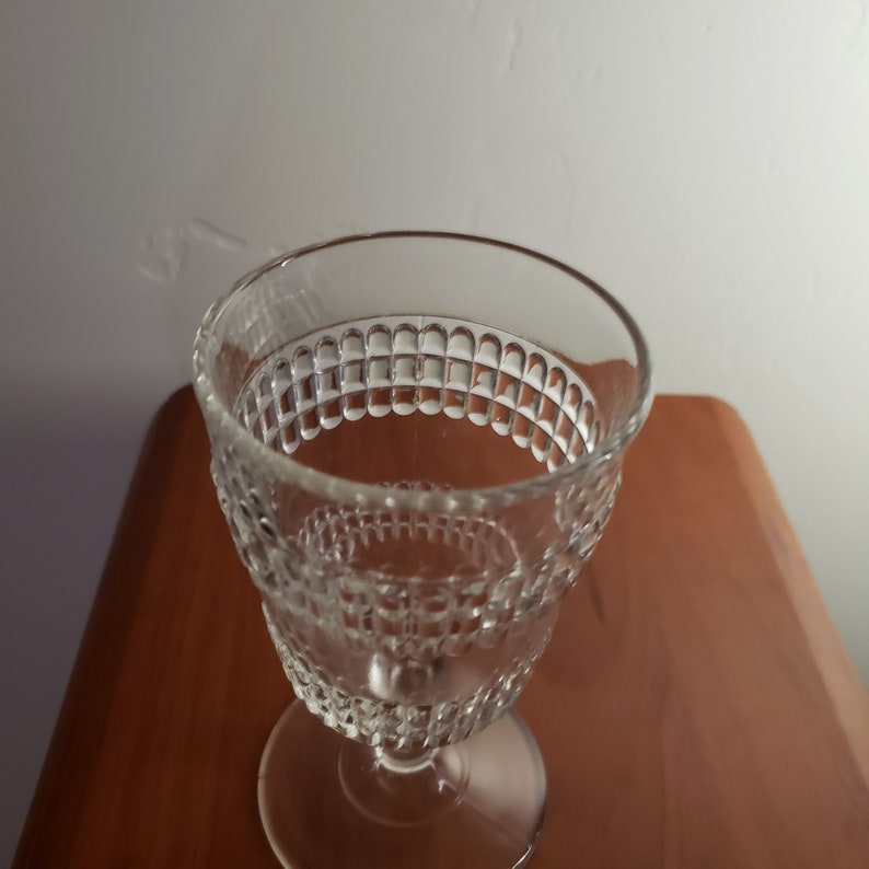 Double Beetle Band EAPG Goblet - Etsy