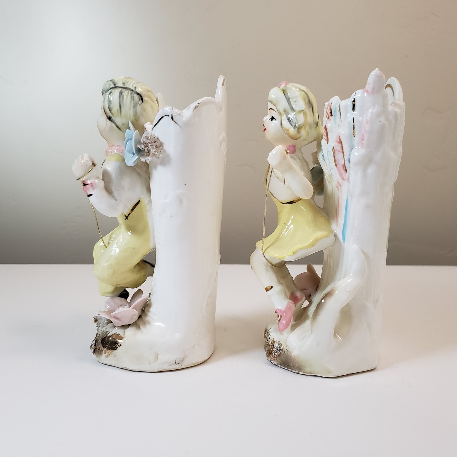 Vintage Children Jumping Rope Figurine Vases by Ucagco - Etsy