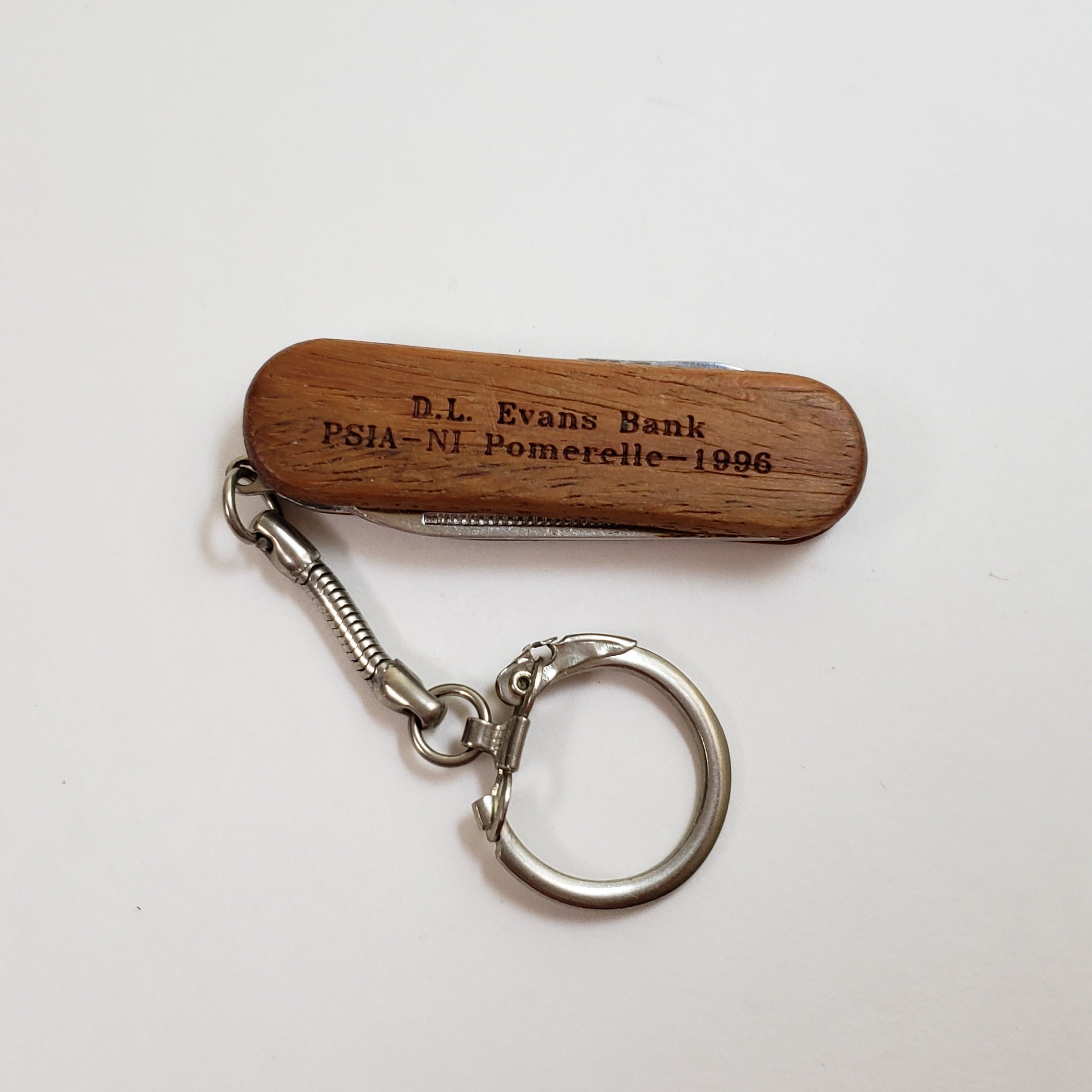 D.L. Evans Bank Knife Key Chain - Etsy