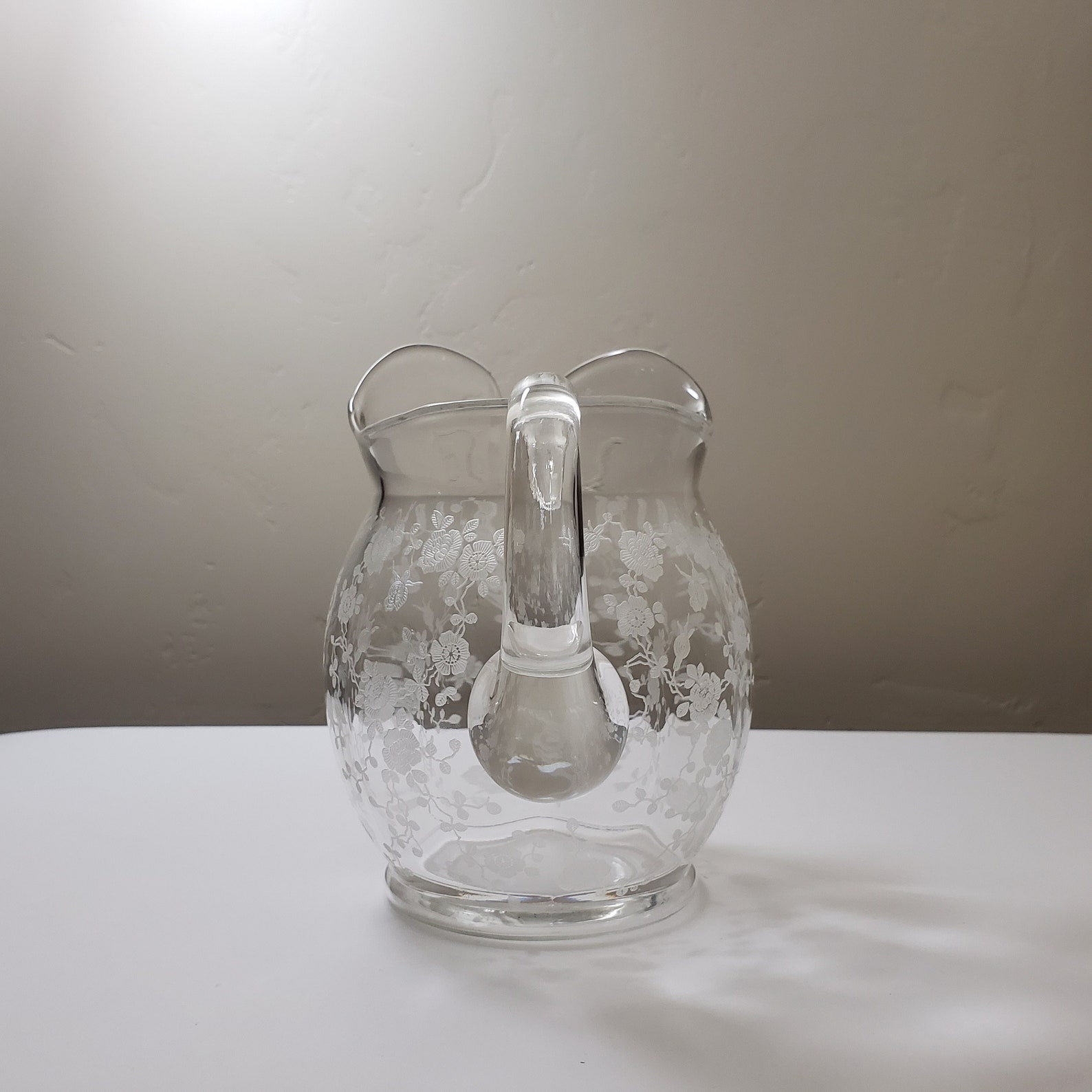 Cambridge Rose Point 6 3900/118 32 Ounce Jug - Etsy