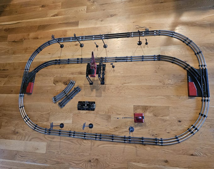 Marx O Gauge 3 Rail Electric Track Layout With Crane and Extras - Etsy