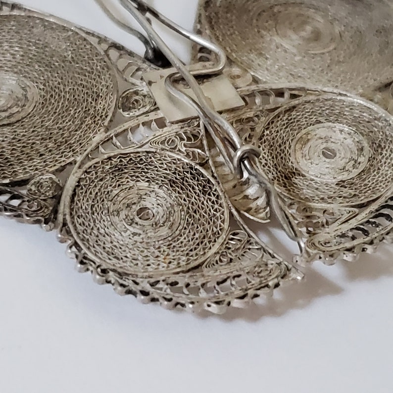 Antique Victorian Silver Filigree Wire Work Moth Brooch | Etsy