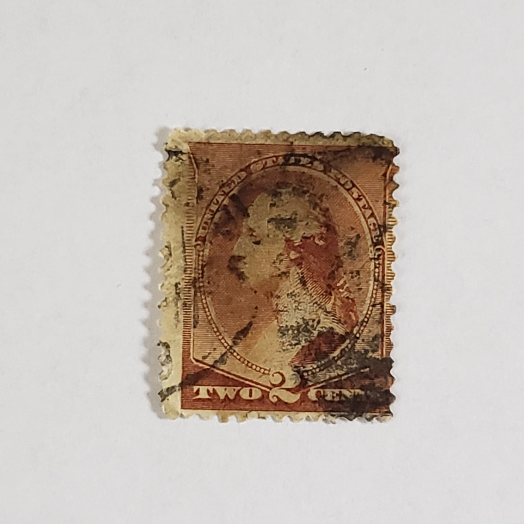 Red Brown 1 Cent Franklin Stamp Scott # 210 - Etsy