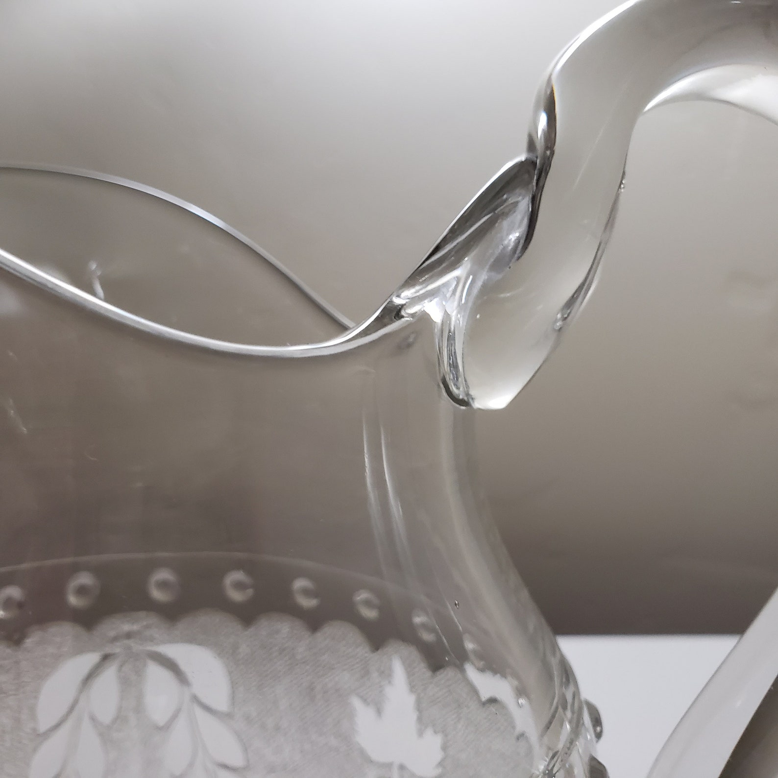 EAPG Stippled Grape Festoon Water Pitcher - Etsy