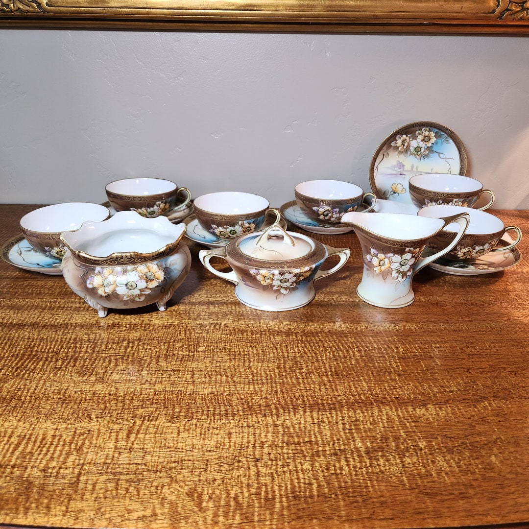 Beautiful Ornate Hand Painted Nippon Tea Set - Etsy
